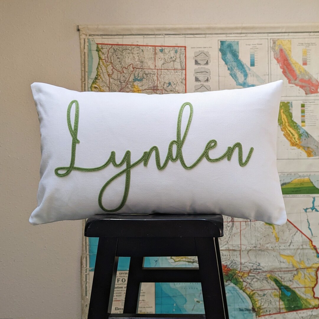 Custom City Name Pillow: Handmade Cotton Canvas Relocation Gift - Etsy