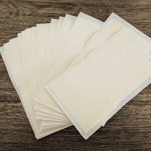 50 Library Card Pockets, Book Checkout Sleeves Self Adhesive, Library ...