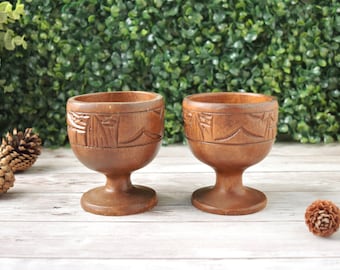 Wooden Tiki Cups - Etsy