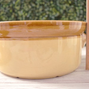 TG Green Ceramic Pottery in Retro Brown Tan Colors, Small Casserole Pot ...