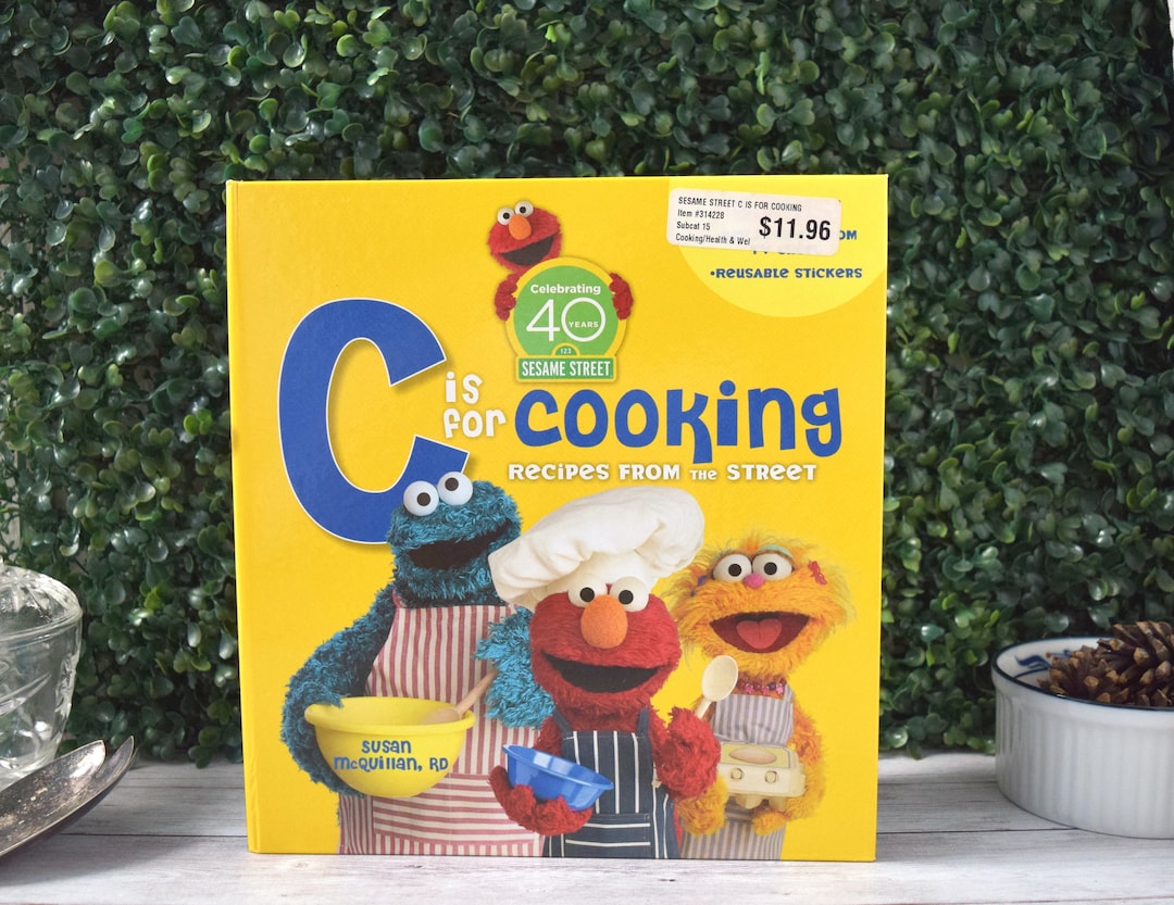 Vintage Sesame Street C is for Cooking Kids and Family Cookbook, Recipe ...