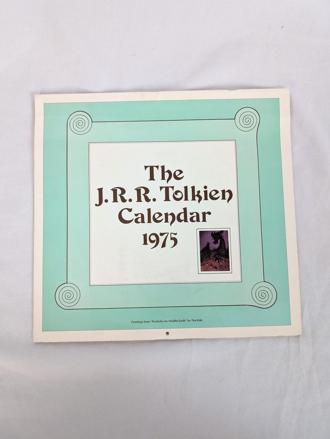 Vintage 1975 JRR Tolkien Calendar First Print 1974 by Ballantine Books ...