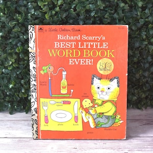 Vintage A Little Golden Book Richard Scarry's Best Little Word Book ...