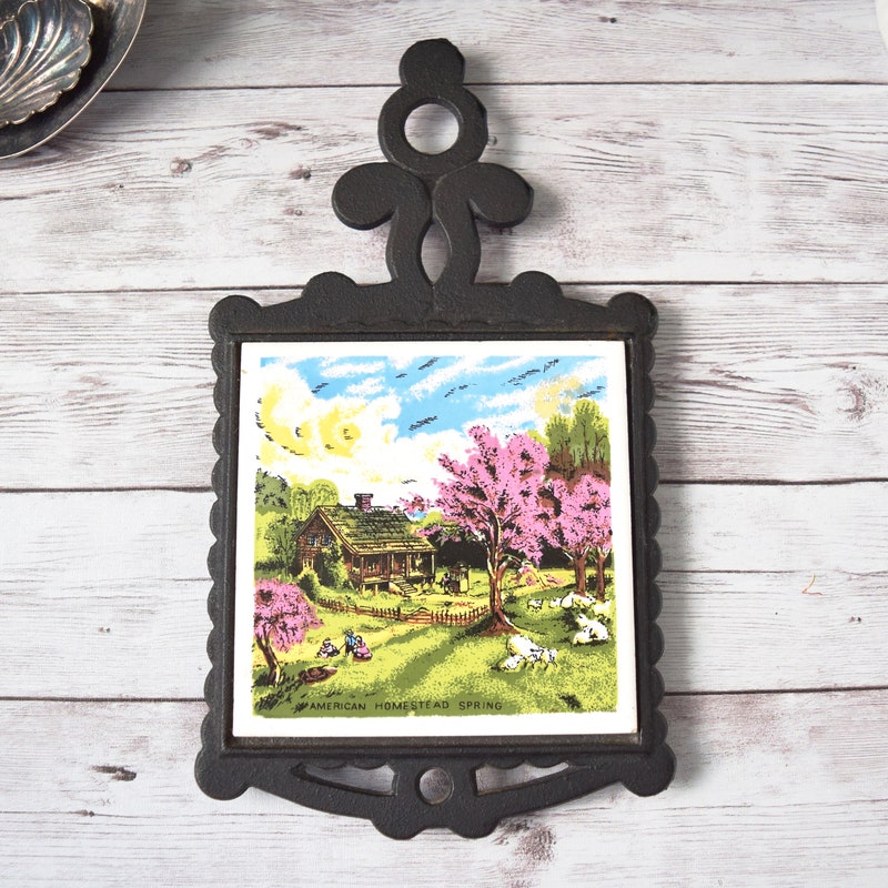 Metal Tile Trivet - Etsy