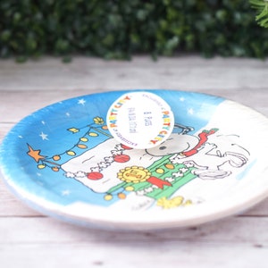 Vintage NIB Party City Hallmark Snoopy Holiday Paper Plates 7 Inch ...