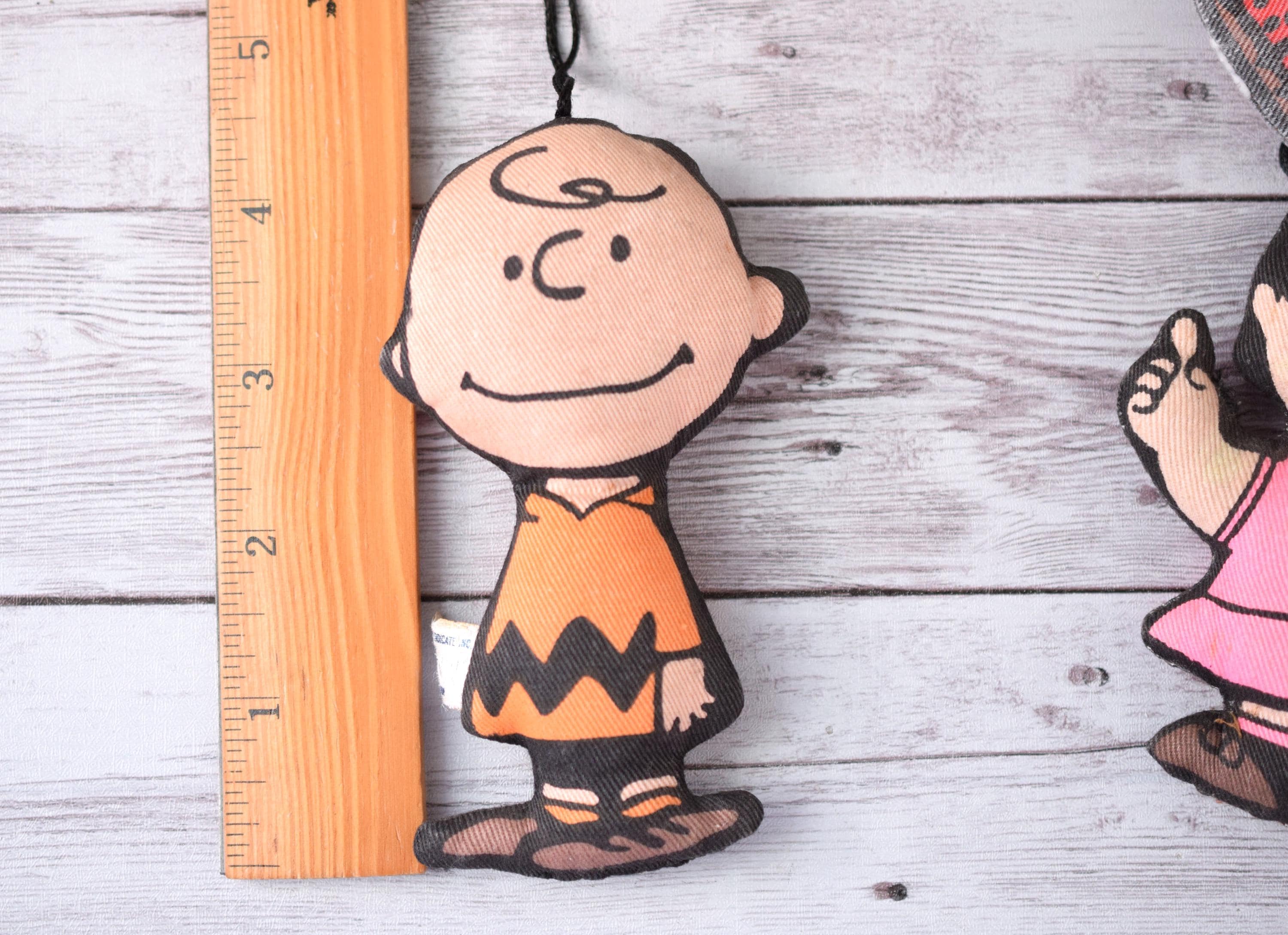 Vintage 1950s Snoopy and Peanuts Gang 2D Small Plush Pillow Plush Feat ...