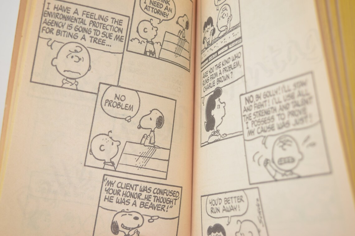 Vintage Snoopy Book of Comic and Adventures of the Peanuts - Etsy