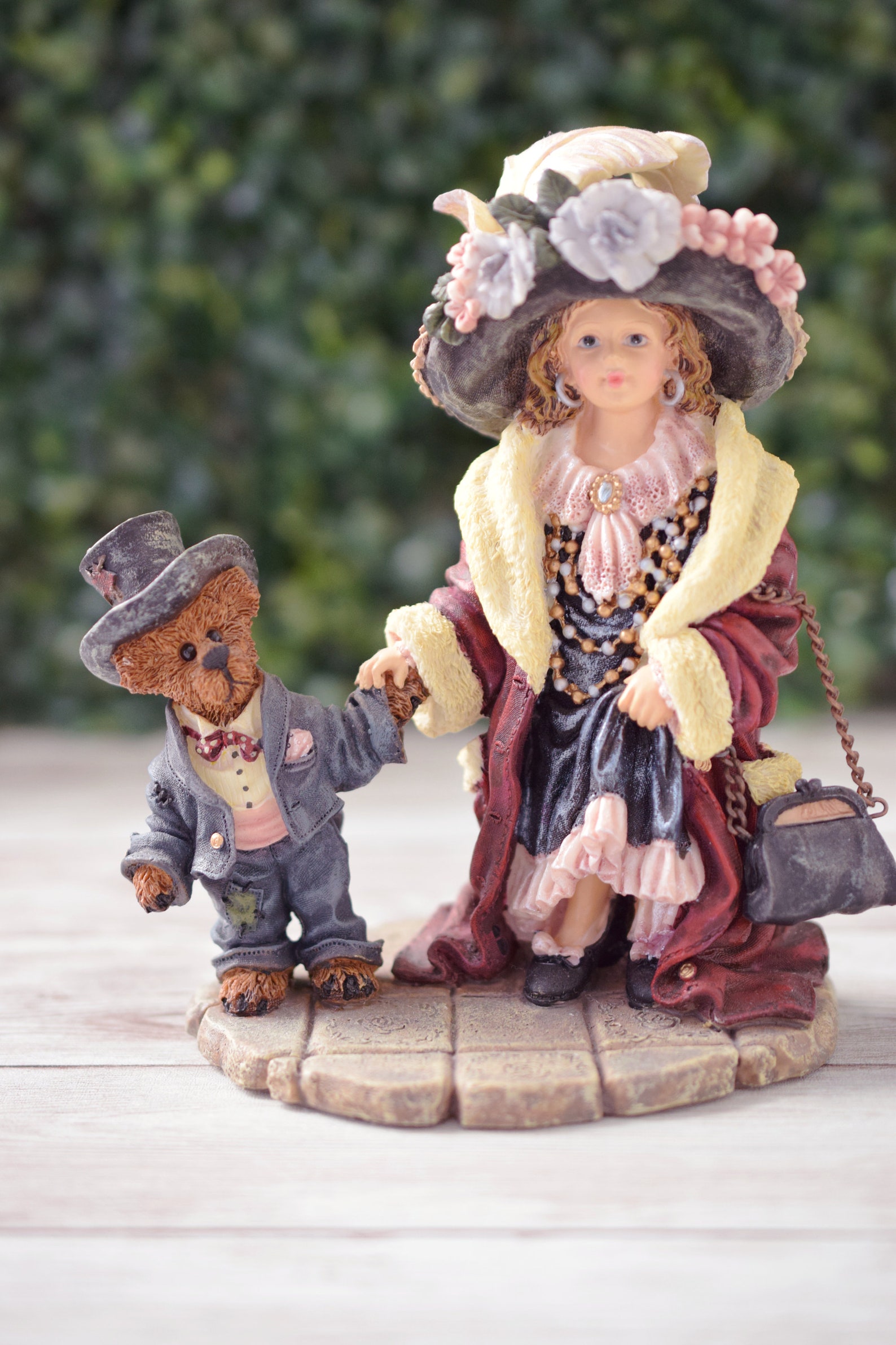 Dollstone Collection by Boyds Bears Doll Statue Playing Dress Up, Bear ...