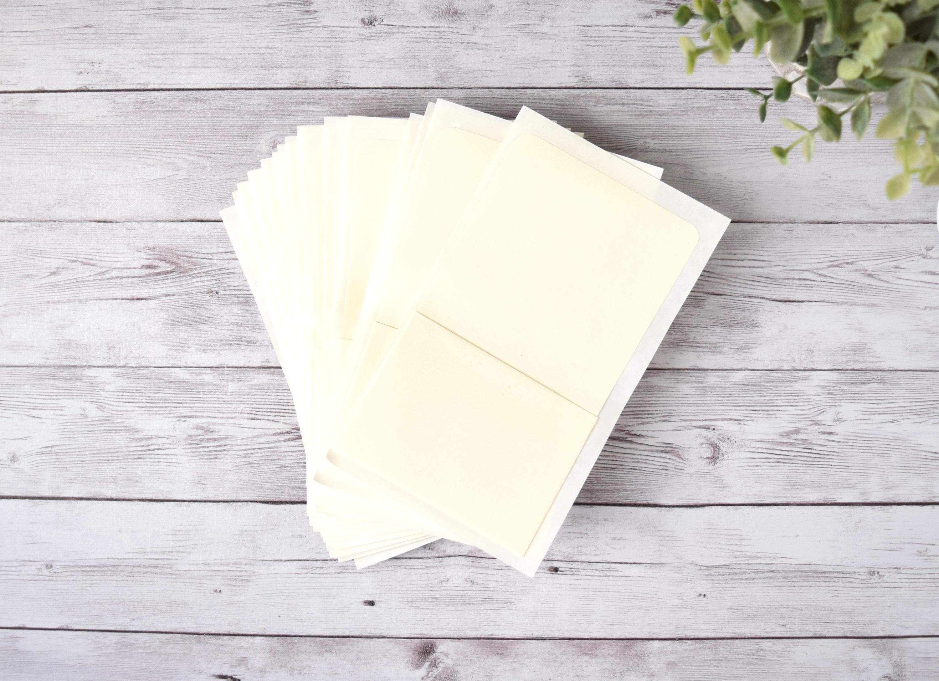 50 Library Card Pockets, Book Checkout Sleeves Self Adhesive, Library ...