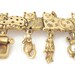 Cat Brooch Pin With Dangling Charms Signed AJC, Gold Tone Kitty Cats ...