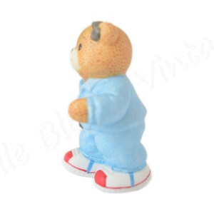 Enesco Lucy Riggs Lucy and Me Mini Bear Figurine of Blue Bear Jogging ...