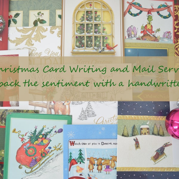 Handwritten Christmas Cards - Etsy