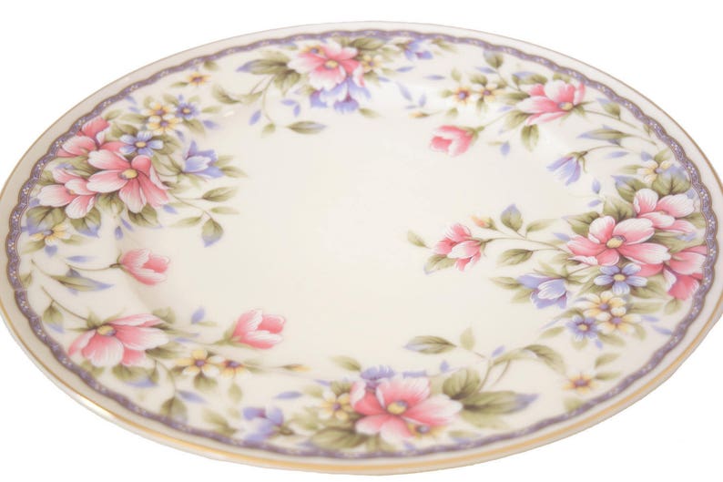 Floral Cake Plate with Cake Server Vintage Porcelain Dessert | Etsy