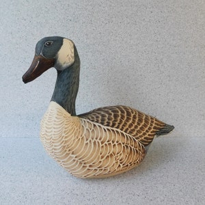 1970s Cut and Sew Fabric Canada Goose, Stuffed Canadian Goose, Country ...