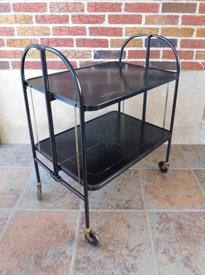Vintage Metal Fold N Roll Versa-table Cart From Relyon Products ...