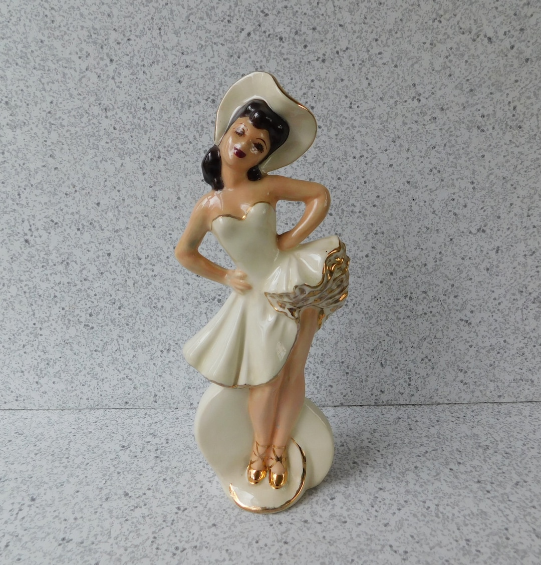 1950s Pin up Girl Figurine Mid Century Risque Woman Figure - Etsy