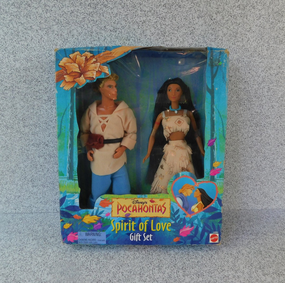 NIB Unused Pocahontas and John Smith Disney Dolls, Spirit of Love ...