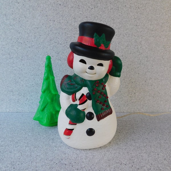 Ceramic Snowman - Etsy