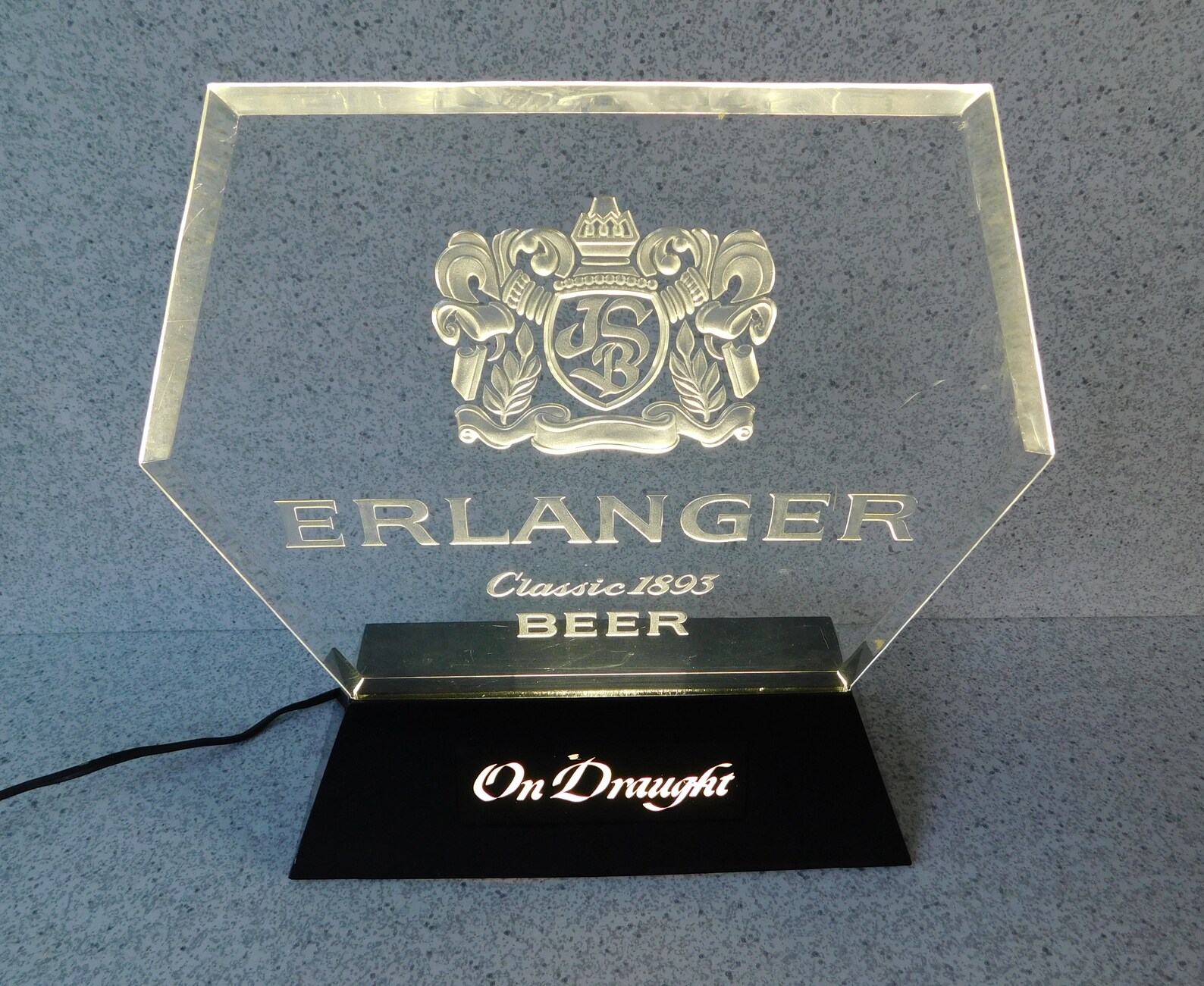 Working Vintage Erlanger Beer Light Breweriana Bar Decor | Etsy