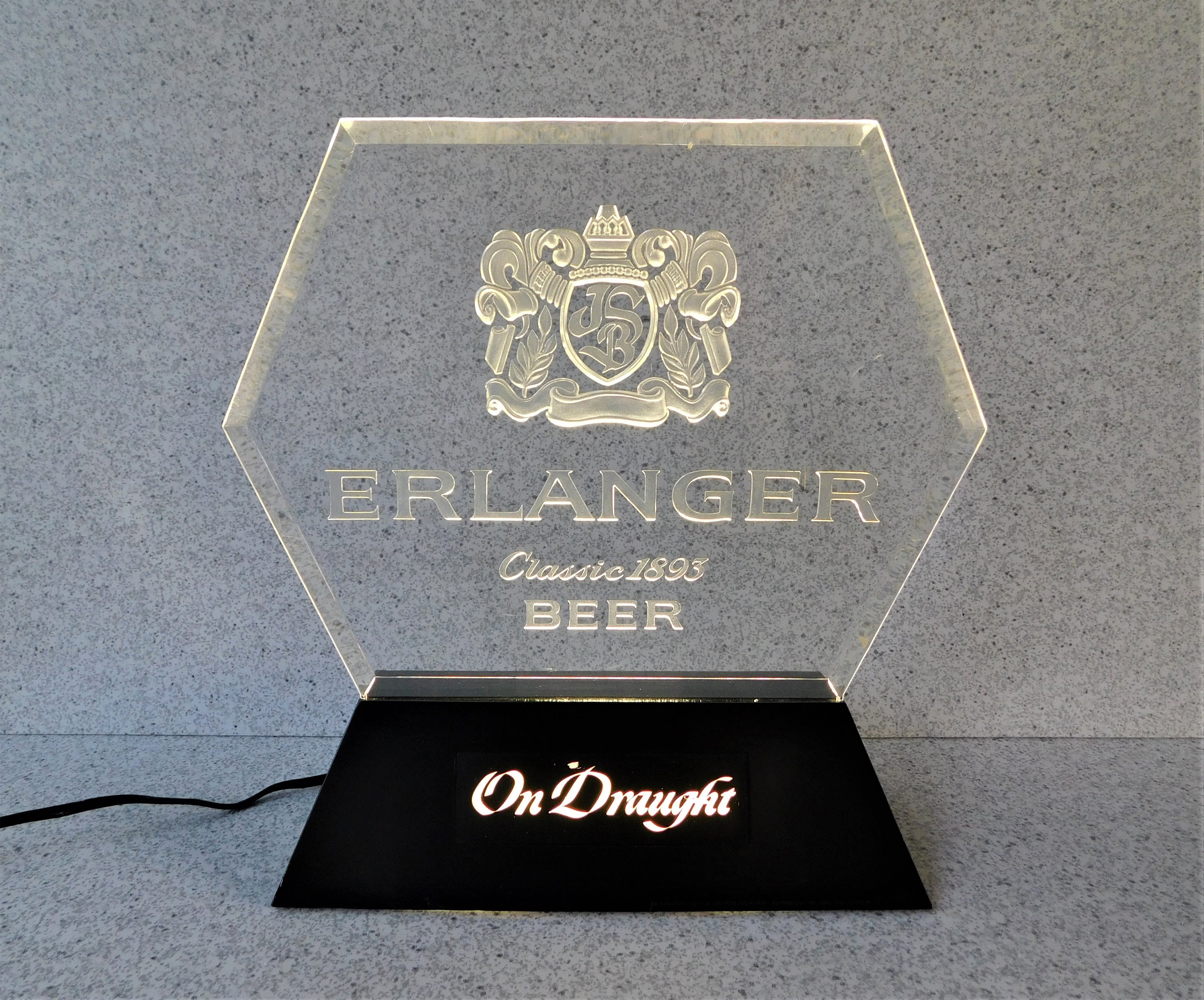 Working Vintage Erlanger Beer Light Breweriana Bar Decor | Etsy