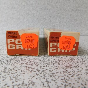 NOS 1970s Poli-grip Denture Adhesive Cream, Vintage Drug Store ...