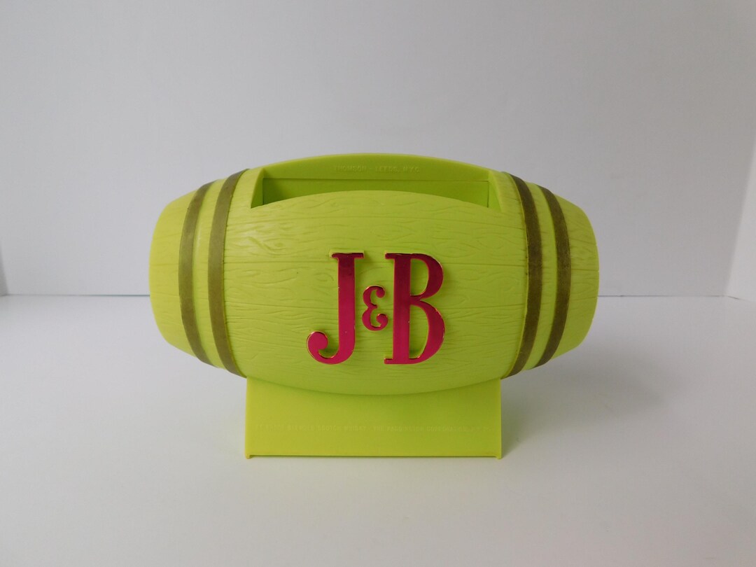 Vintage J&B Scotch Whiskey Barrel Drink Stir or Swizzle Stick Holder ...