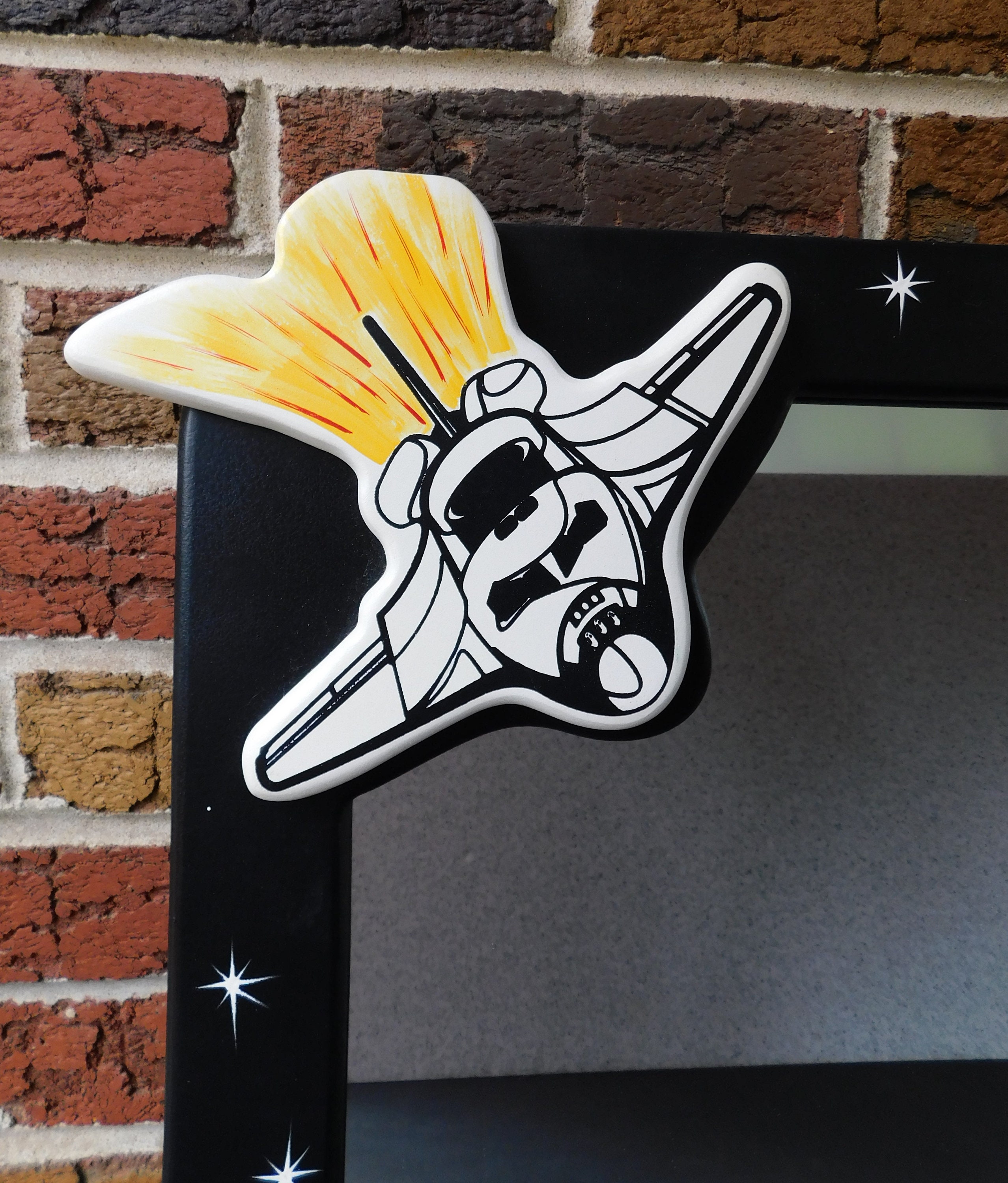 Vintage Child's Room Wall Mirror With Space Shuttle and - Etsy UK