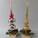 Set of 5 Wooden Stands for Christmas Tree Toppers, Tree Topper Holders ...