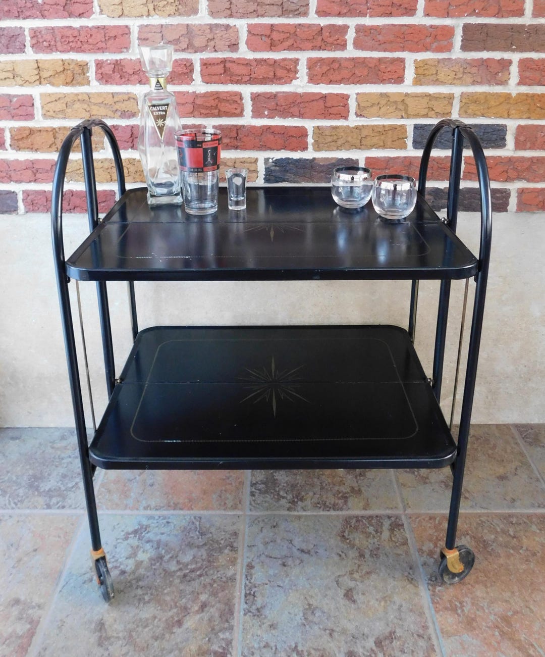 Vintage Metal Fold N Roll Versa-table Cart From Relyon Products ...