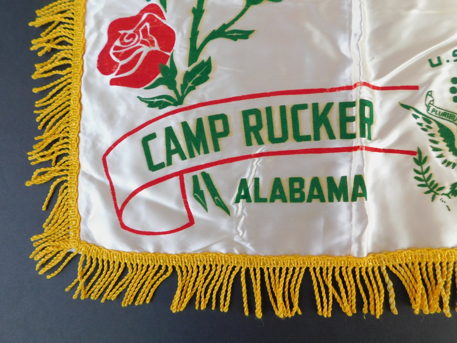 WWII or Mid Century US Army Camp Rucker Sweetheart Pillowcase - Etsy