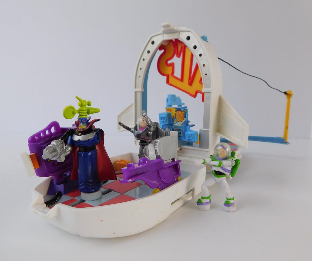 Vintage Mattel Toy Story 2 Micro Movers Buzz Lightyear Spaceship / Al's ...