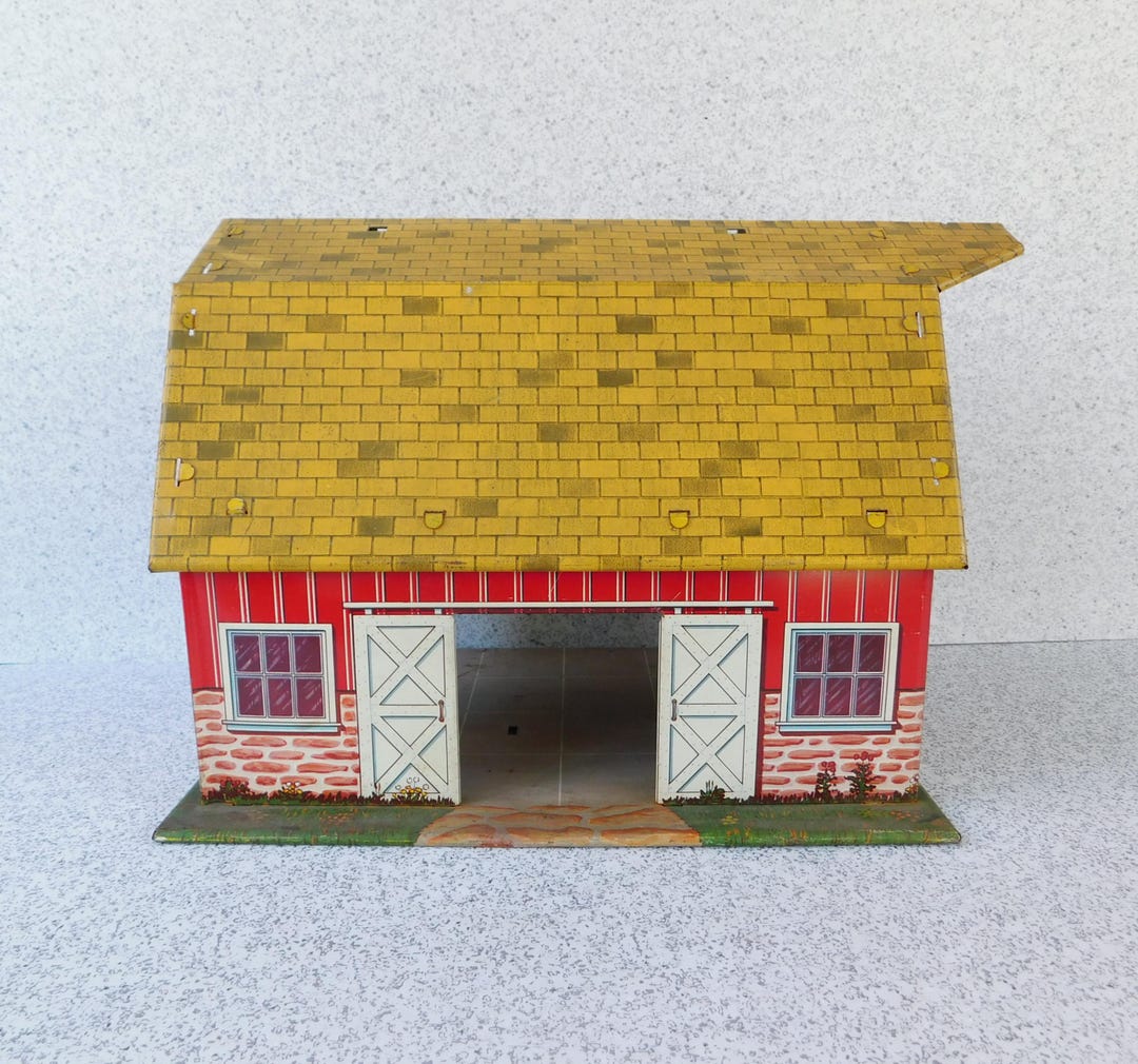 1950s Marx Toys Lazy-day Barn, Tin Litho Barn - Etsy