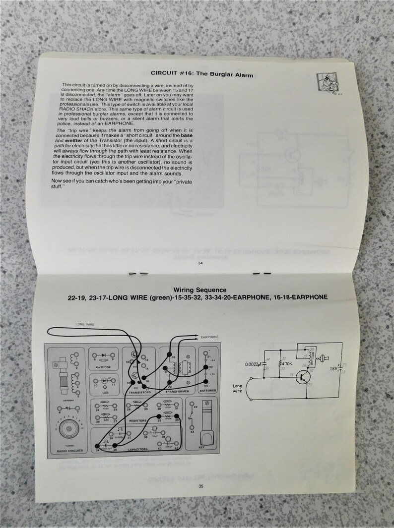 1982 Radio Shack Science Fair 30-in-one Electronic Projects | Etsy
