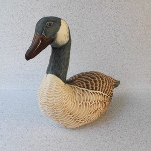 1970s Cut and Sew Fabric Canada Goose, Stuffed Canadian Goose, Country ...