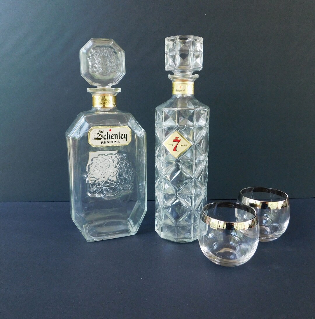 Your Choice of Vintage 1960's Schenley Reserve or Seagrams Whiskey ...