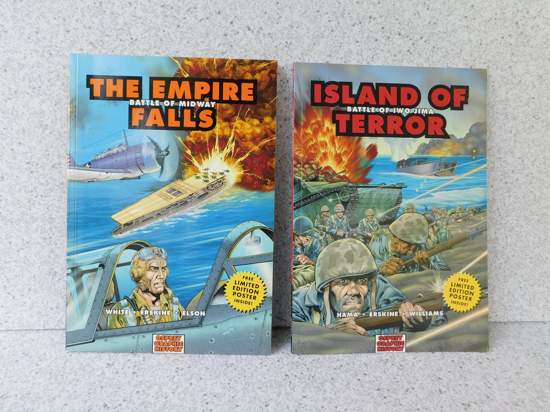 Set of 2 Osprey Graphic History WWII Comic Books, Historical Graphic ...