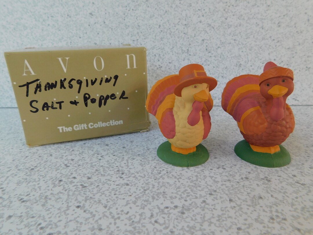 Vintage Avon Turkey Twosome Thanksgiving Salt and Pepper Shakers, With ...