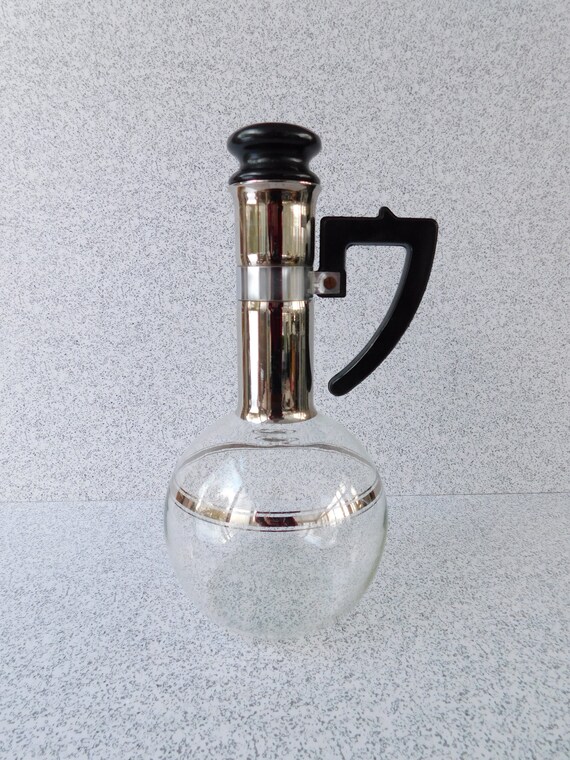 Mid Century Inland Glass Flask-style Beverage Carafe Coffee - Etsy