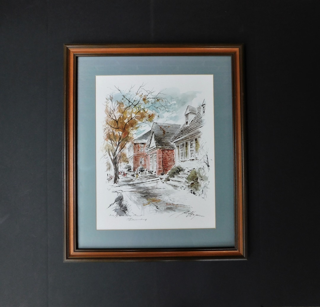 Your Choice of Framed John Haymson Colonial Williamsburg Prints, Barber ...