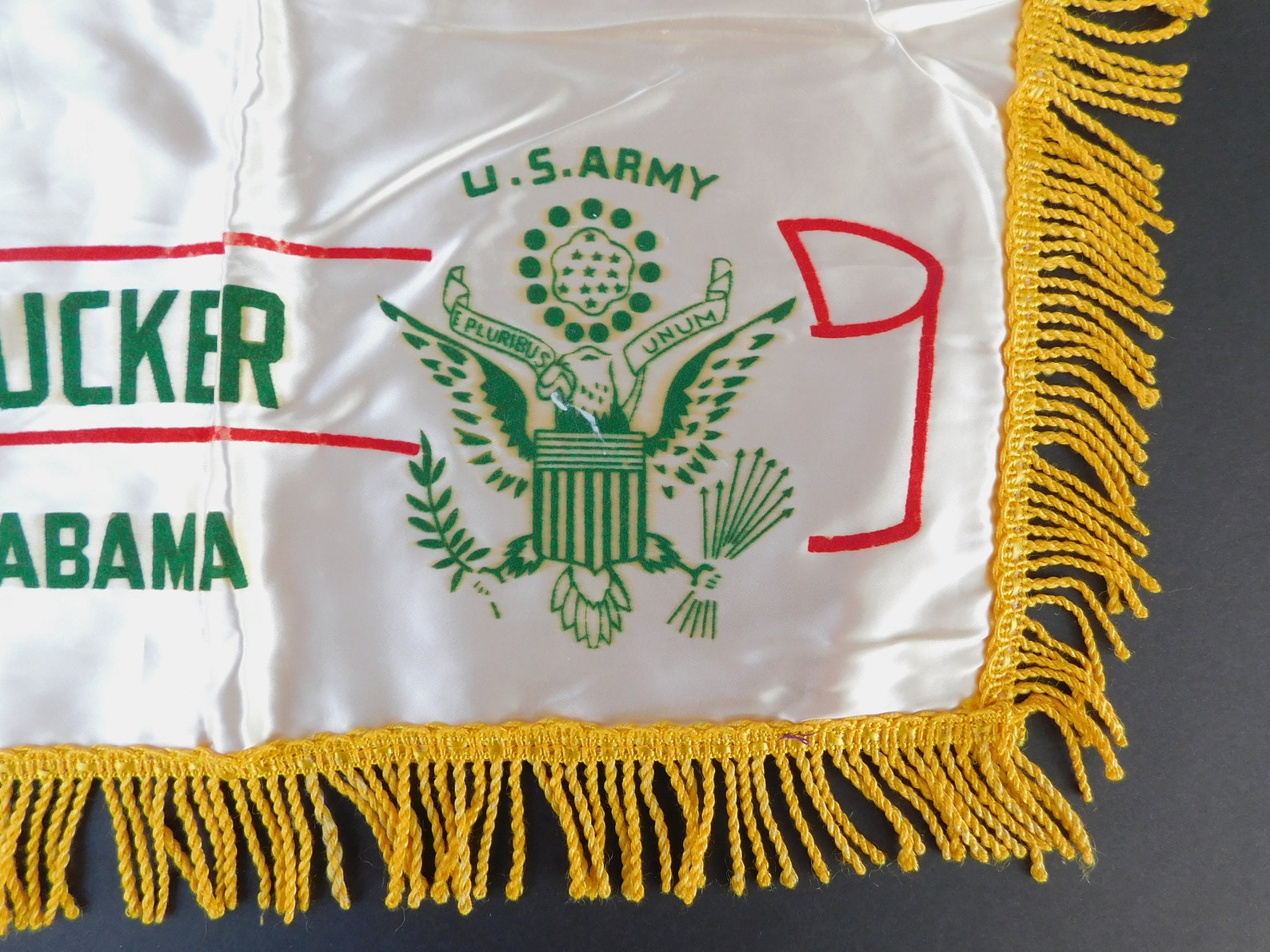 WWII or Mid Century US Army Camp Rucker Sweetheart Pillowcase - Etsy