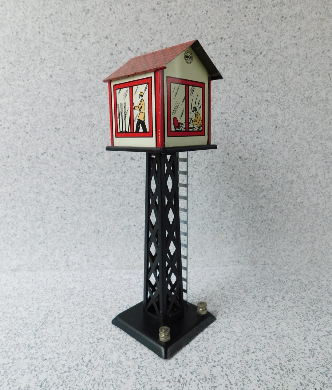 Vintage Marx Toys Train Switchman Tower, 413A, Marx Railroad Switchman ...
