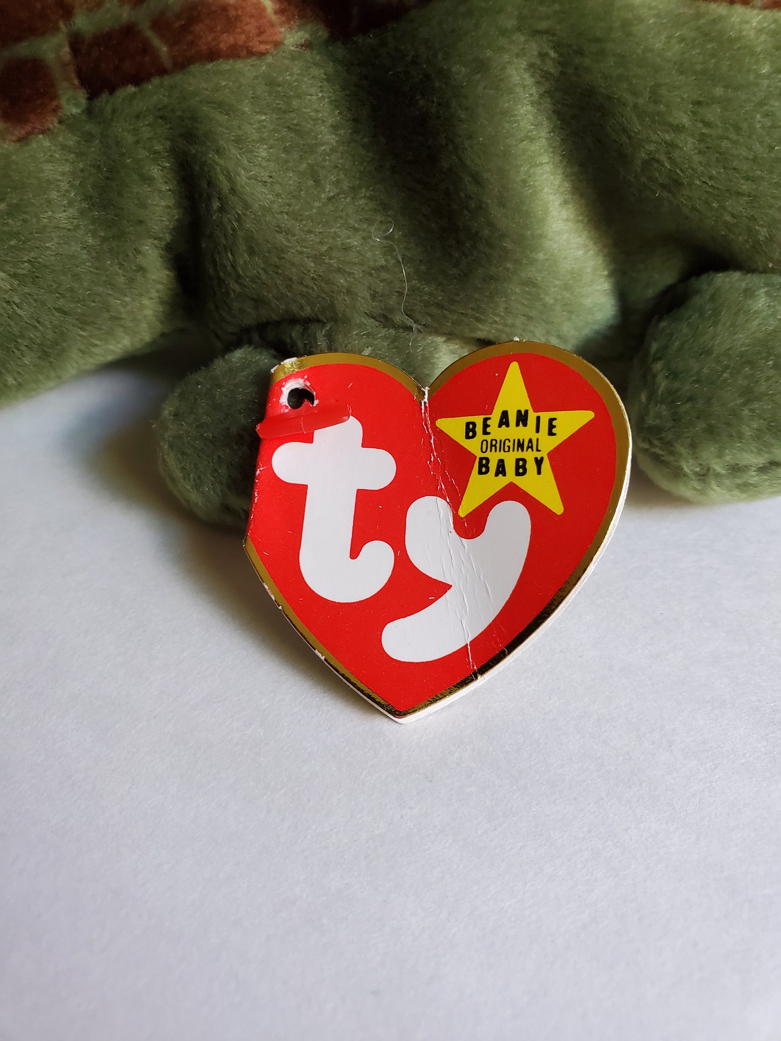Vintage 1993 TY Beanie Baby ally Cute Alligator Plush Cool Rocky Scale ...