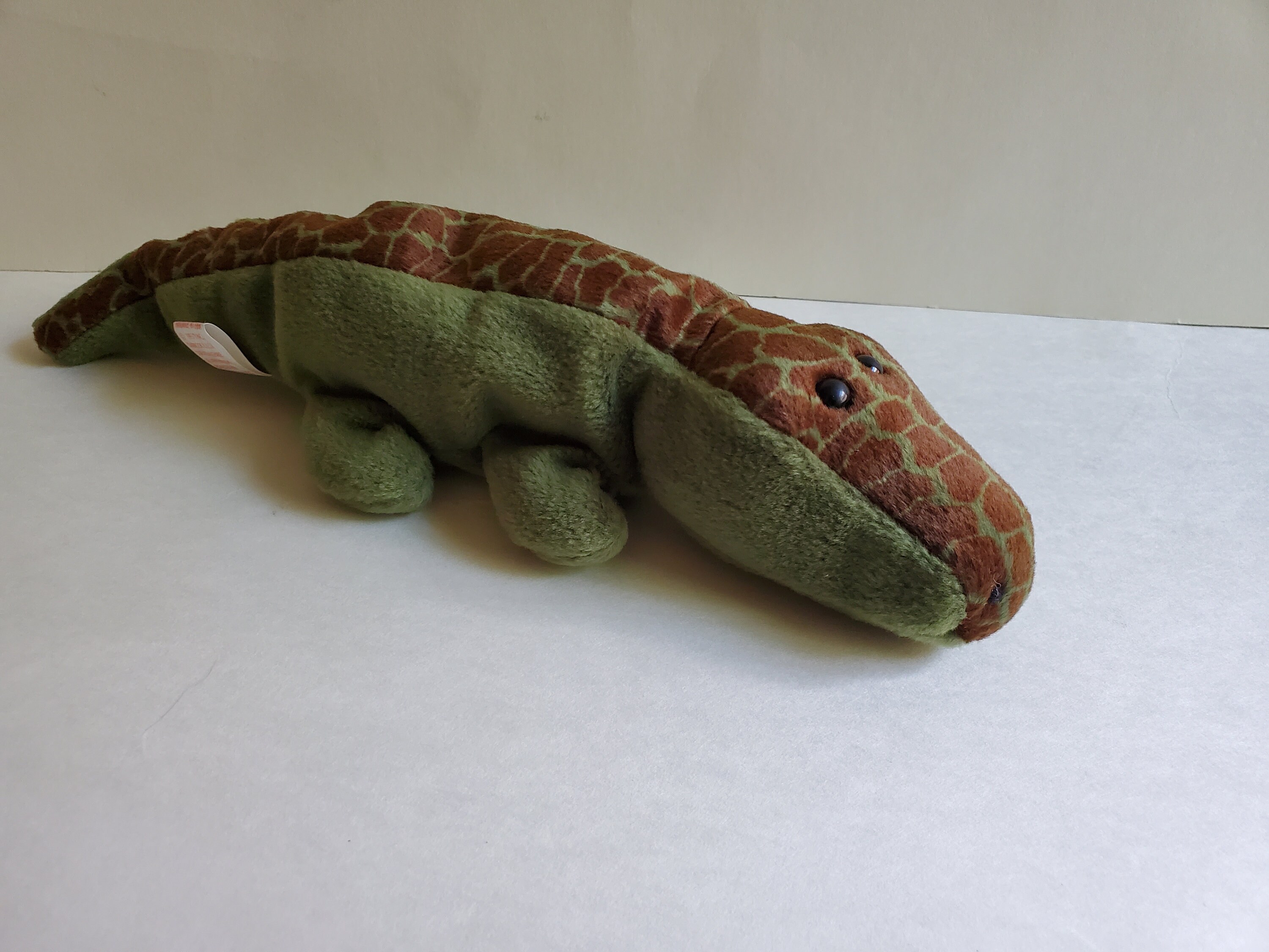 Vintage 1993 TY Beanie Baby ally Cute Alligator Plush Cool Rocky Scale ...