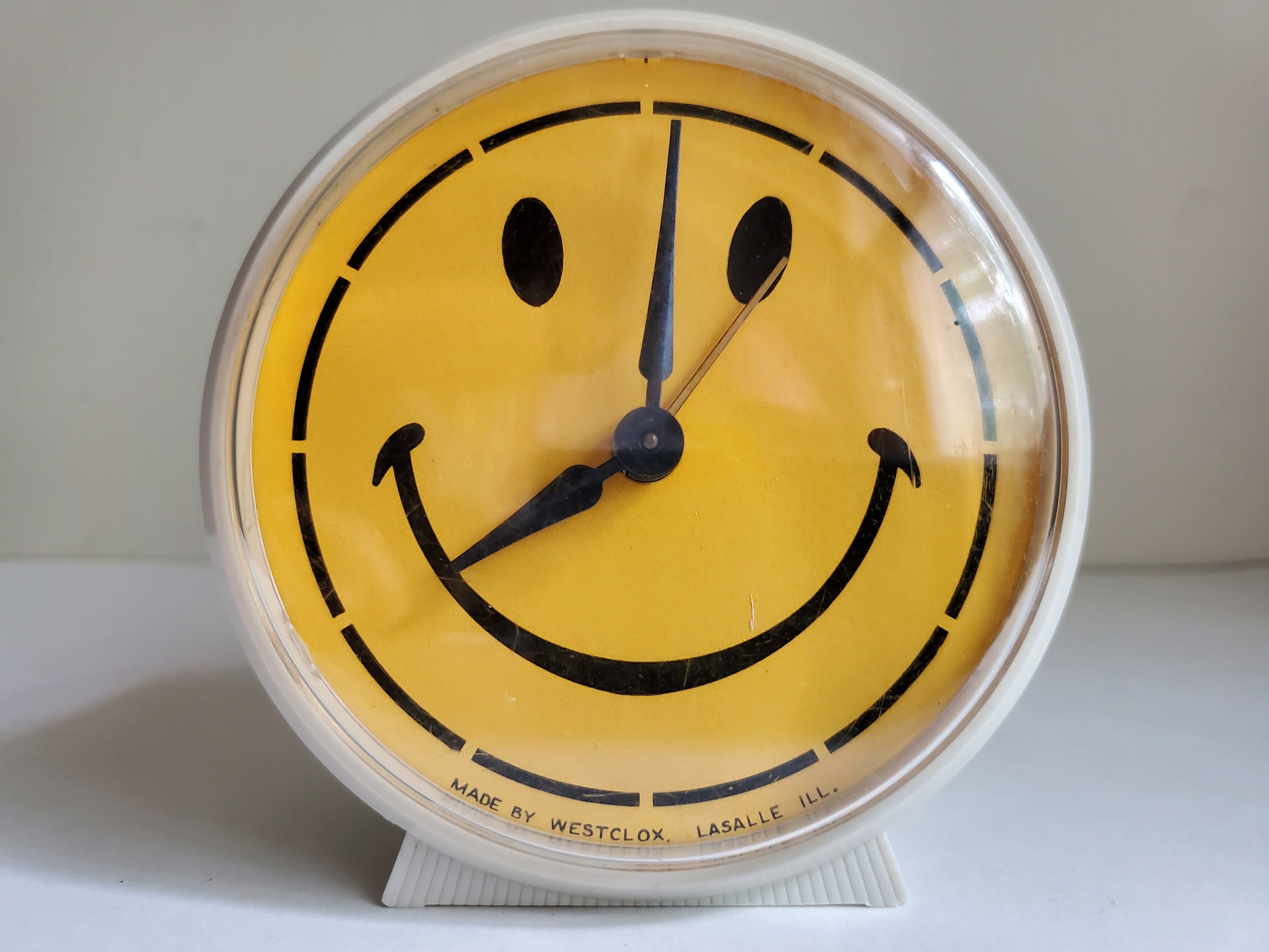 Vintage 1972 Westclox Smiley Face Wind-up Alarm Clock Made in USA - Etsy