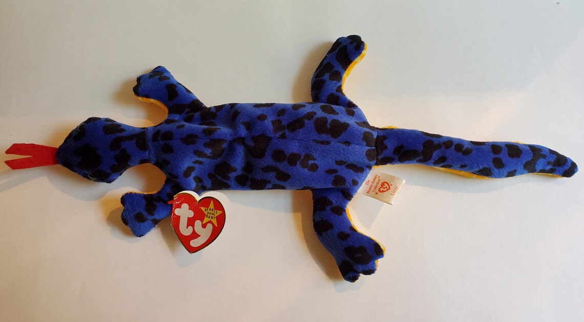 Vintage 1995 lizzy Beanie Baby Lizard Plush Cool - Etsy UK
