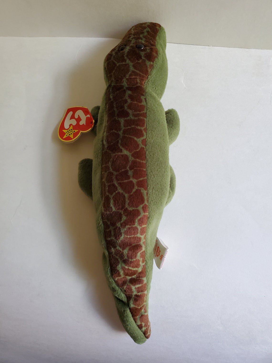 Vintage 1993 TY Beanie Baby ally Cute Alligator Plush Cool Rocky Scale ...