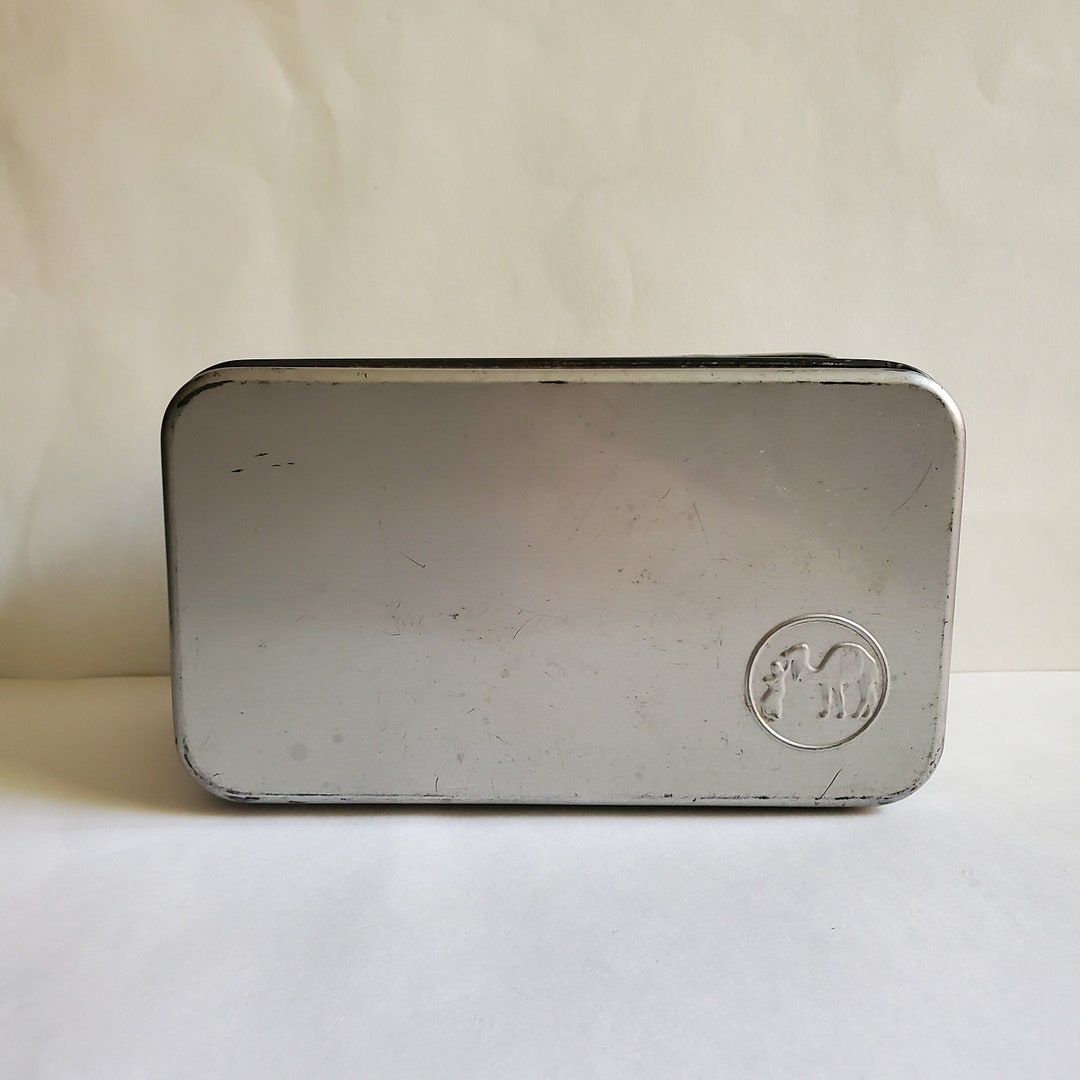 Vintage Camel Cigarette Tin Box Gifts Metal Collectible Container Home ...