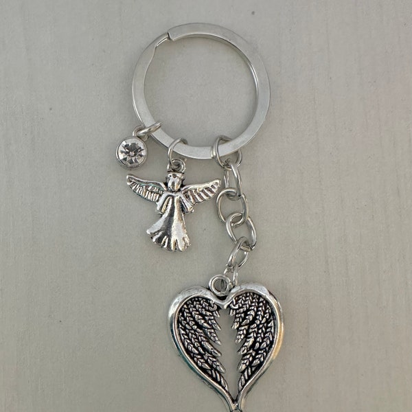 Angel Keyring - Etsy