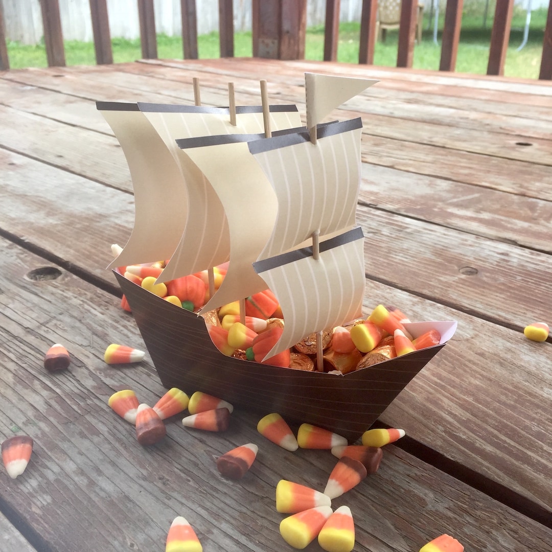 Instant Download- DIY Mayflower Boats. Candy Printable Boat ...