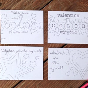 Instant Download DIY Kids Valentine Cards. Printable Valentines for ...